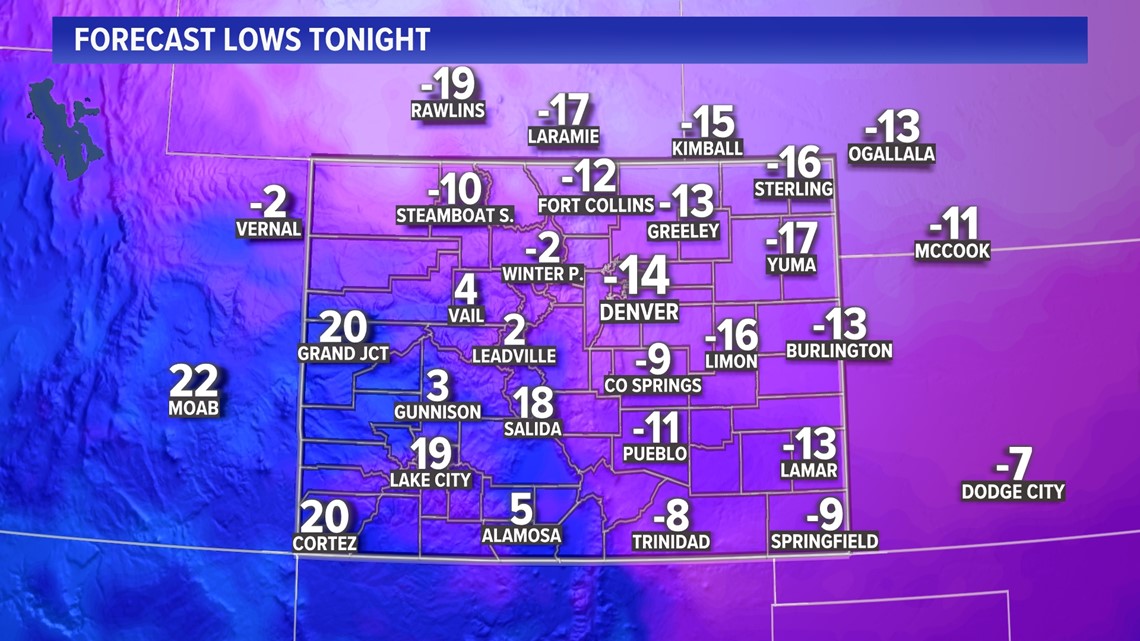Snow, dangerous cold move into Colorado | 9news.com
