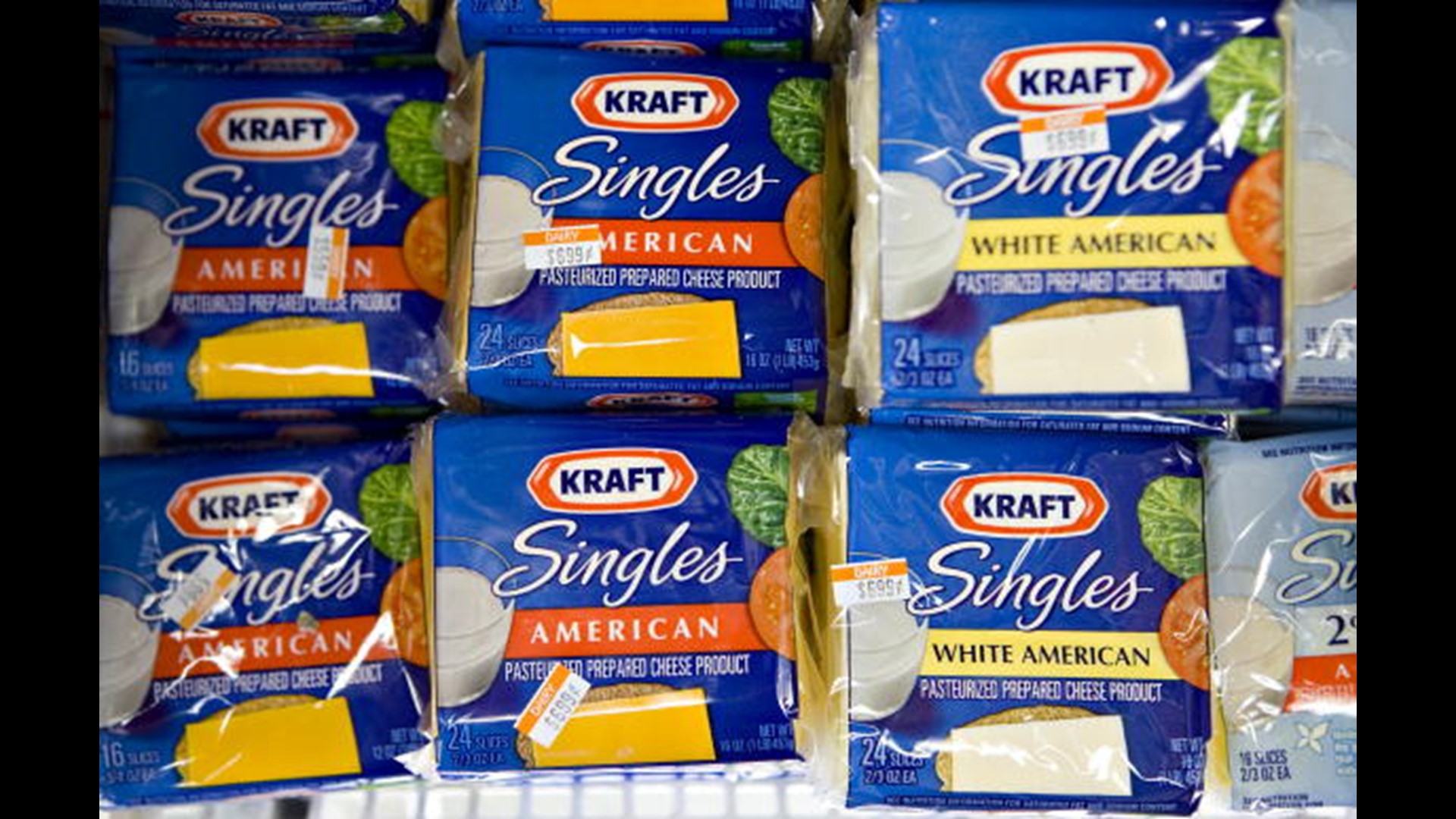Recall issued for Kraft singles cheese slices over plastic films ...