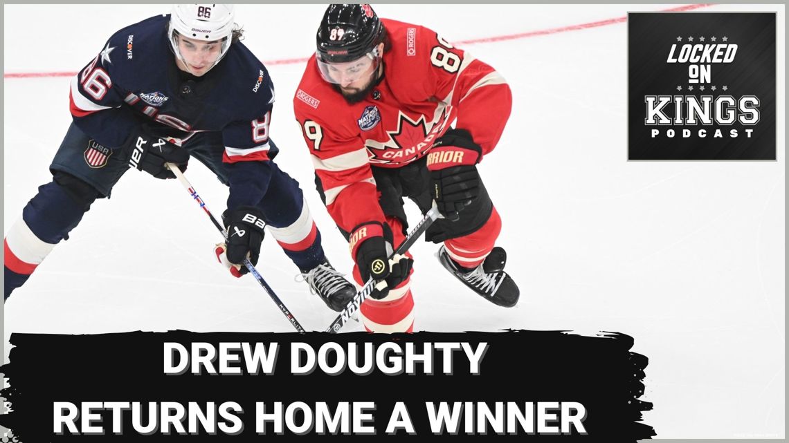 Drew Doughty heads home a winner at the Four Nations Face-off | 9news.com