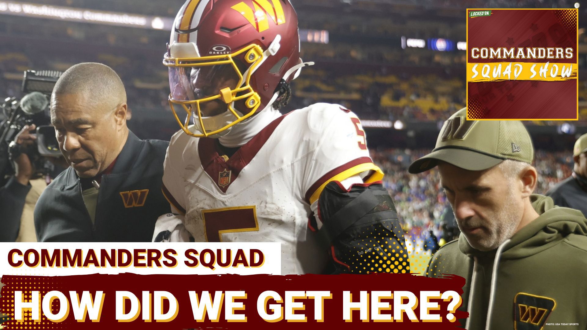 COMMANDERS SQUAD SHOW: Jayden Daniels' LATEST INJURY, What's Left Of ...