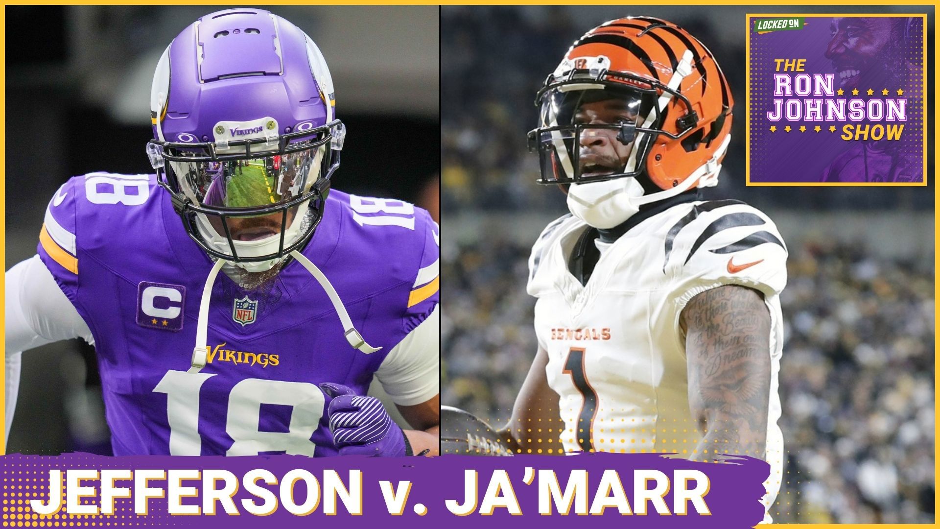 WHO'S BETTER: Debating Justin Jefferson vs. Ja'Marr Chase | The Ron Johnson Show | 9news.com