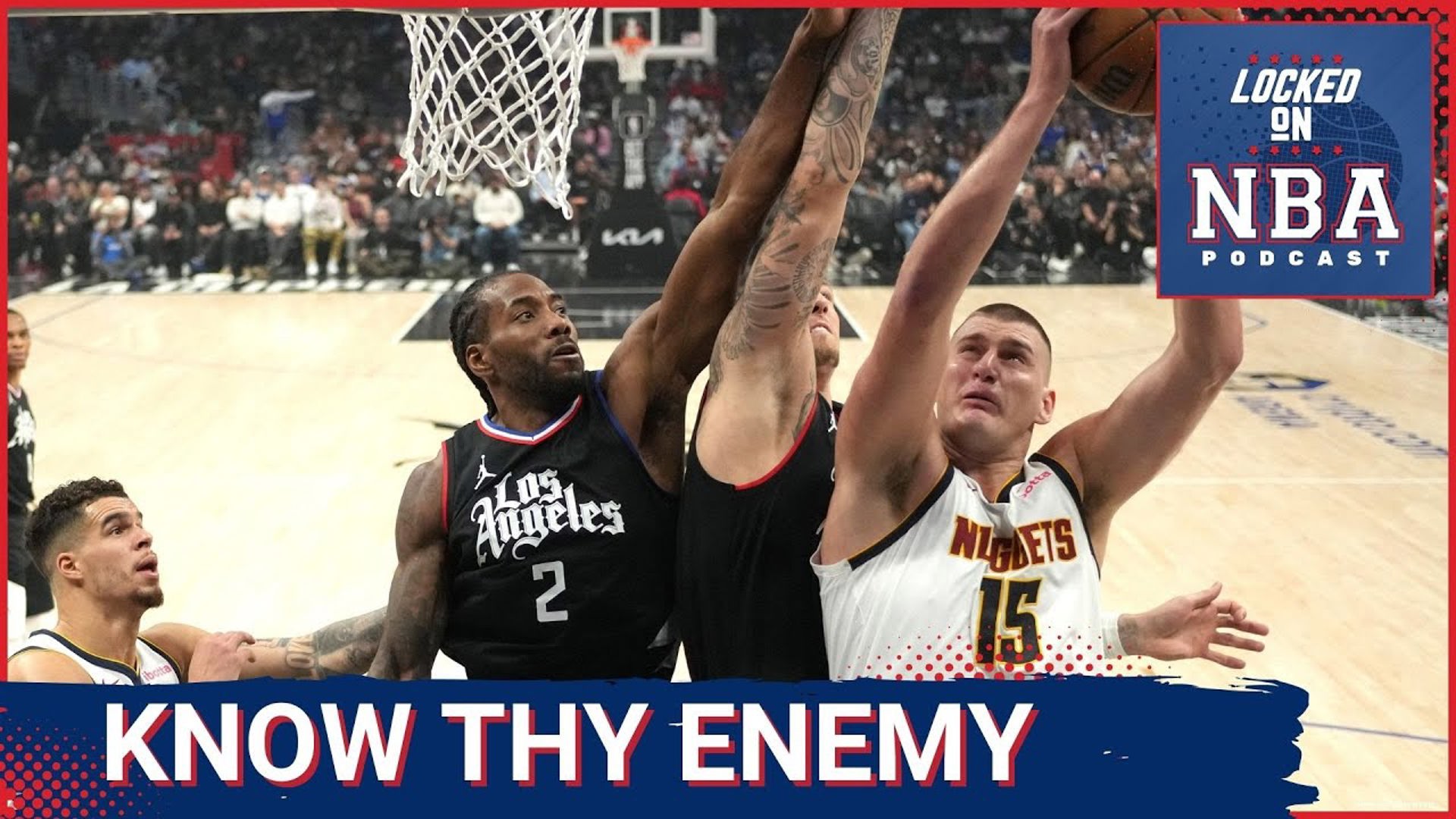 Nuggets vs Clippers CROSSOVER! Nikola Jokic vs Kawhi Leonard | Denver ...