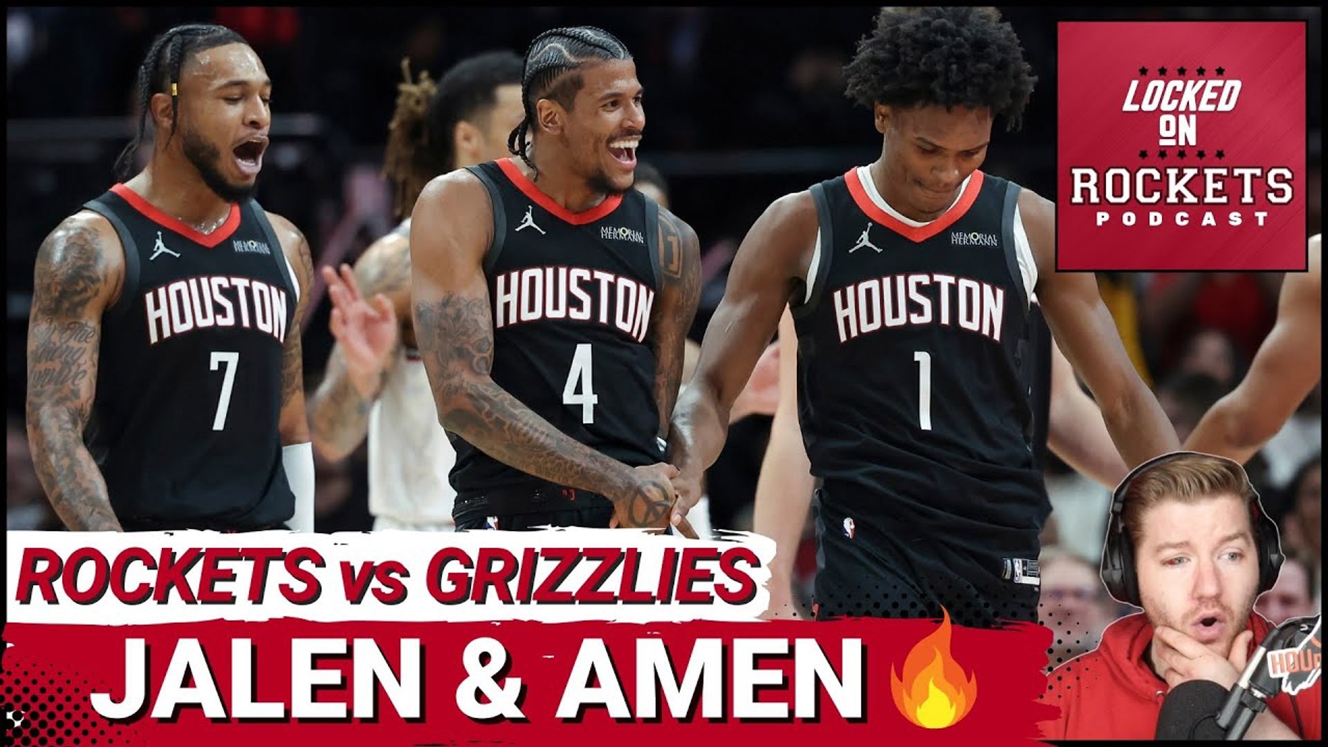 Jalen Green ON FIRE & Amen Thompson CLAMPS Ja Morant In Houston Rockets ...