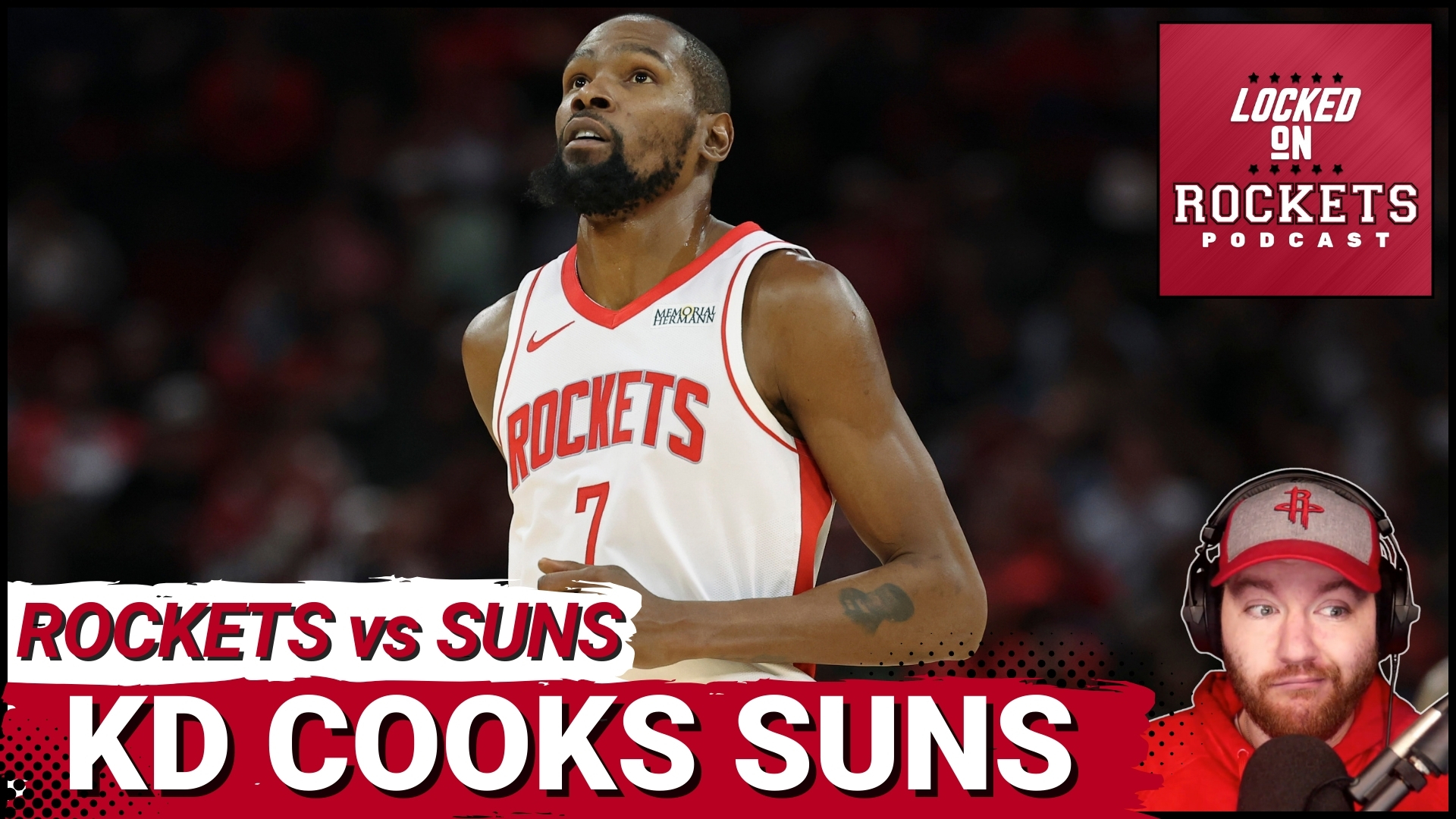 Kevin Durant Makes NBA HISTORY As Rockets COOK Suns, Amen Thompson ...