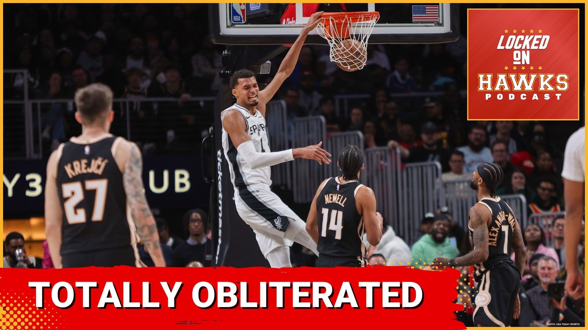 Atlanta Hawks obliterated at home by Victor Wembanyama, San Antonio ...