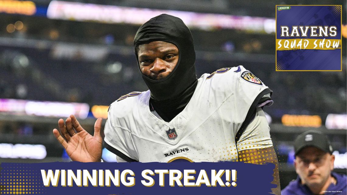 RAVENS SQUAD SHOW: Baltimore Ravens WIN STREAK improves to 3 as rest of ...