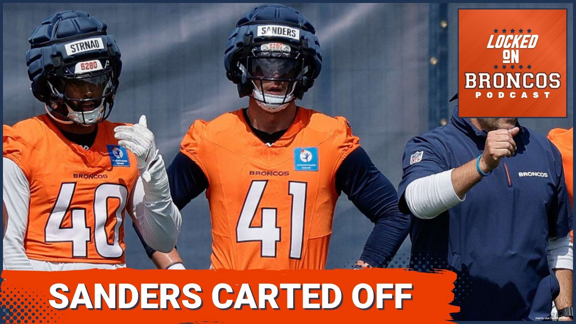 Drew Sanders CARTED OFF at Denver Broncos Training Camp | 9news.com
