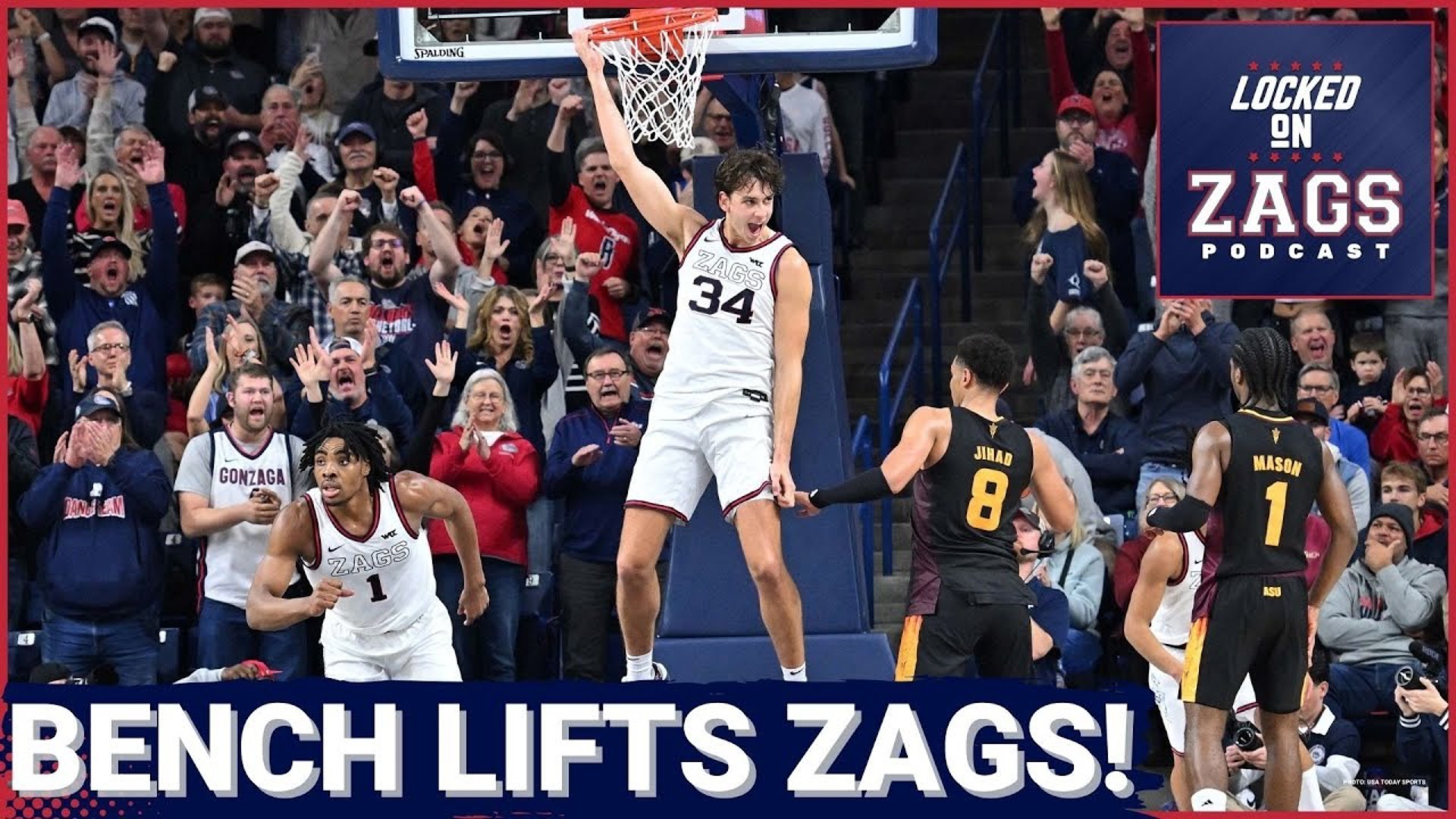 Ryan Nembhard and Gonzaga's bench bail Zags out against Arizona State ...