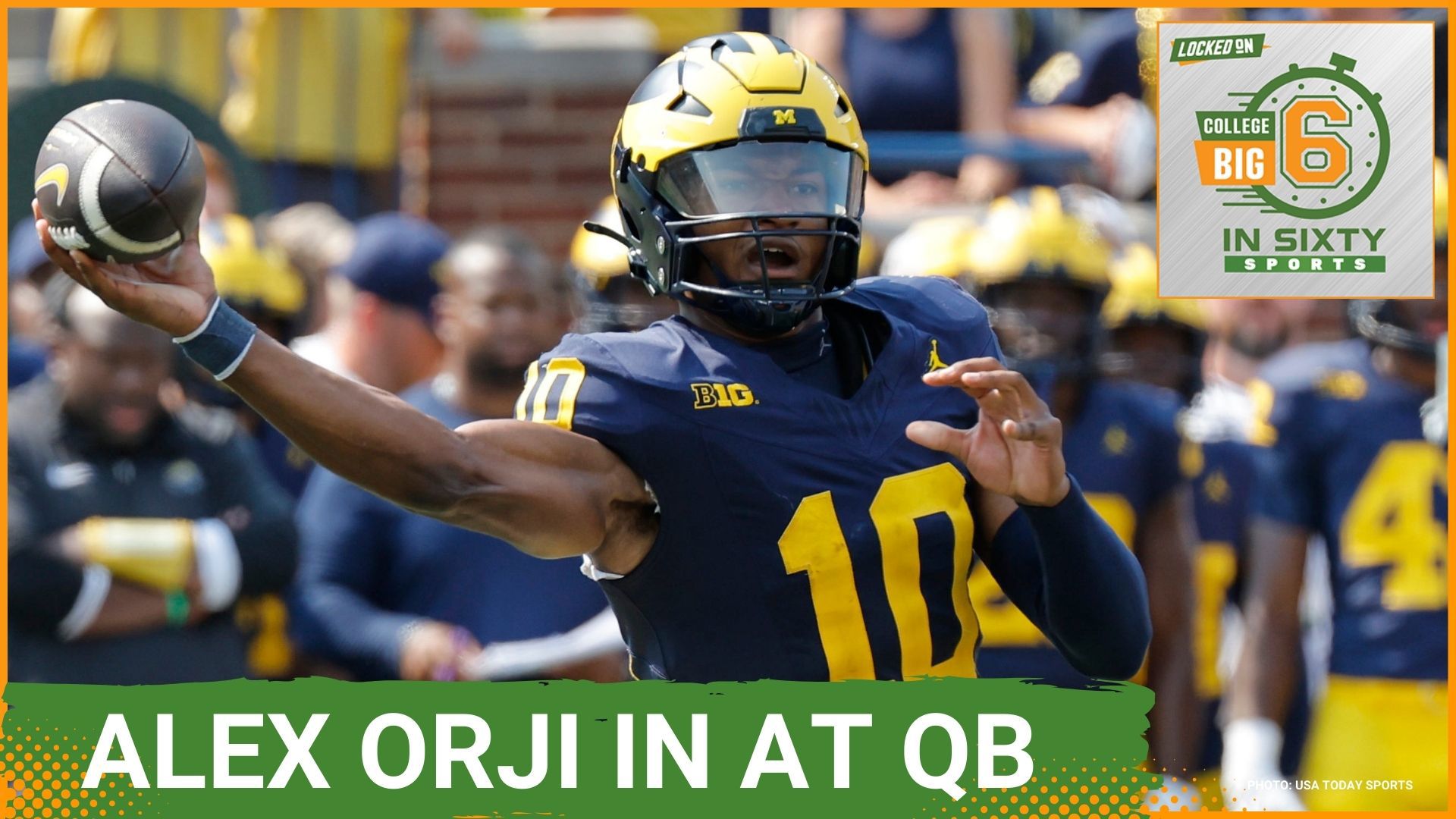 Michigan Will Start Alex Orji At QB This Week | The Big 6 in 60 College | 9news.com