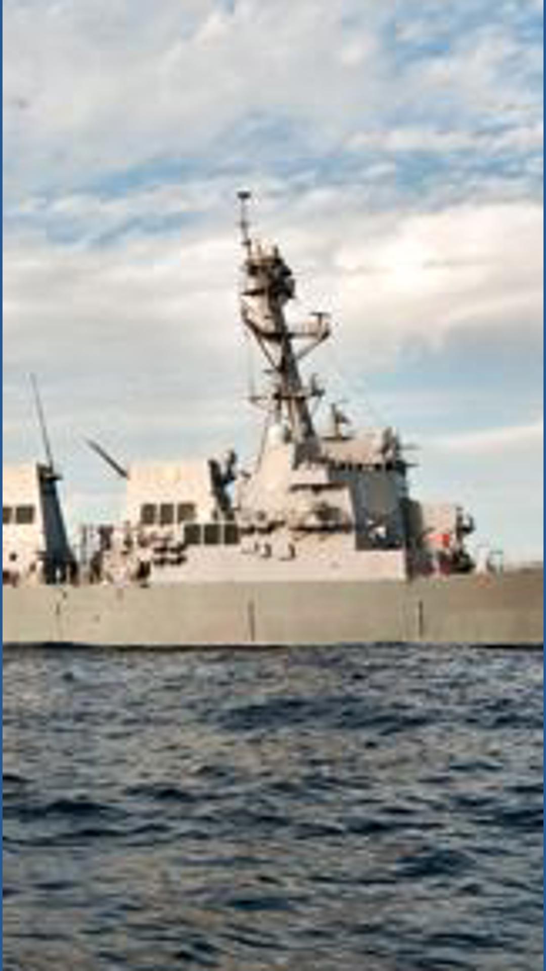 US Navy destroyers begin mission to clear path through mine-filled ...