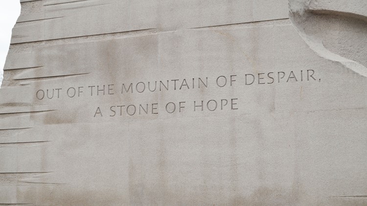 'Out of a mountain of despair, a stone of hope' | MLK Memorial brings ...