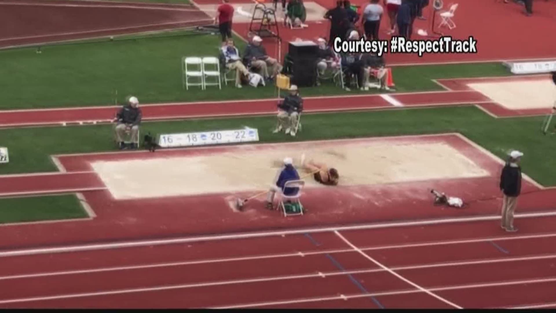 NCAA long jump title belongs to Kate the Great | 9news.com