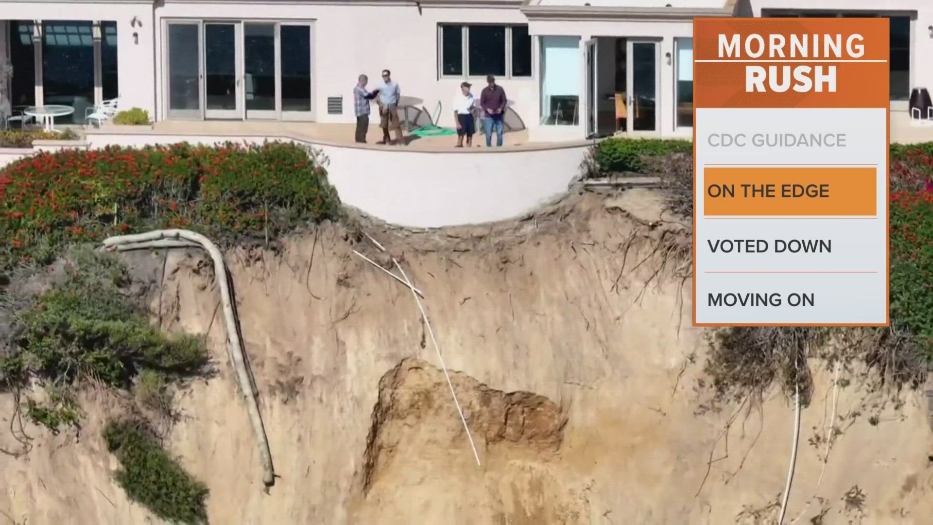 Landslide leaves California home on the edge of a cliff | 9news.com