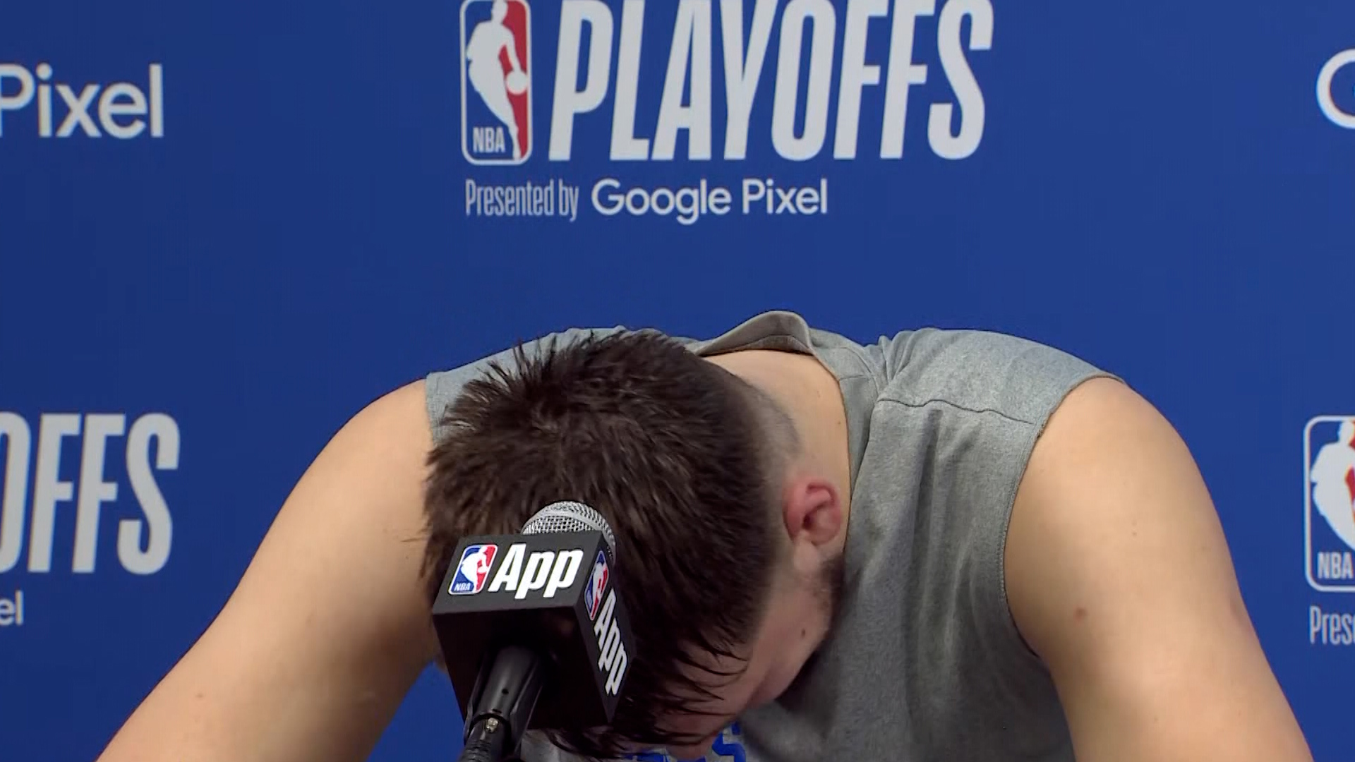 Luka Doncic press conference interrupted by awkward noises: Video ...