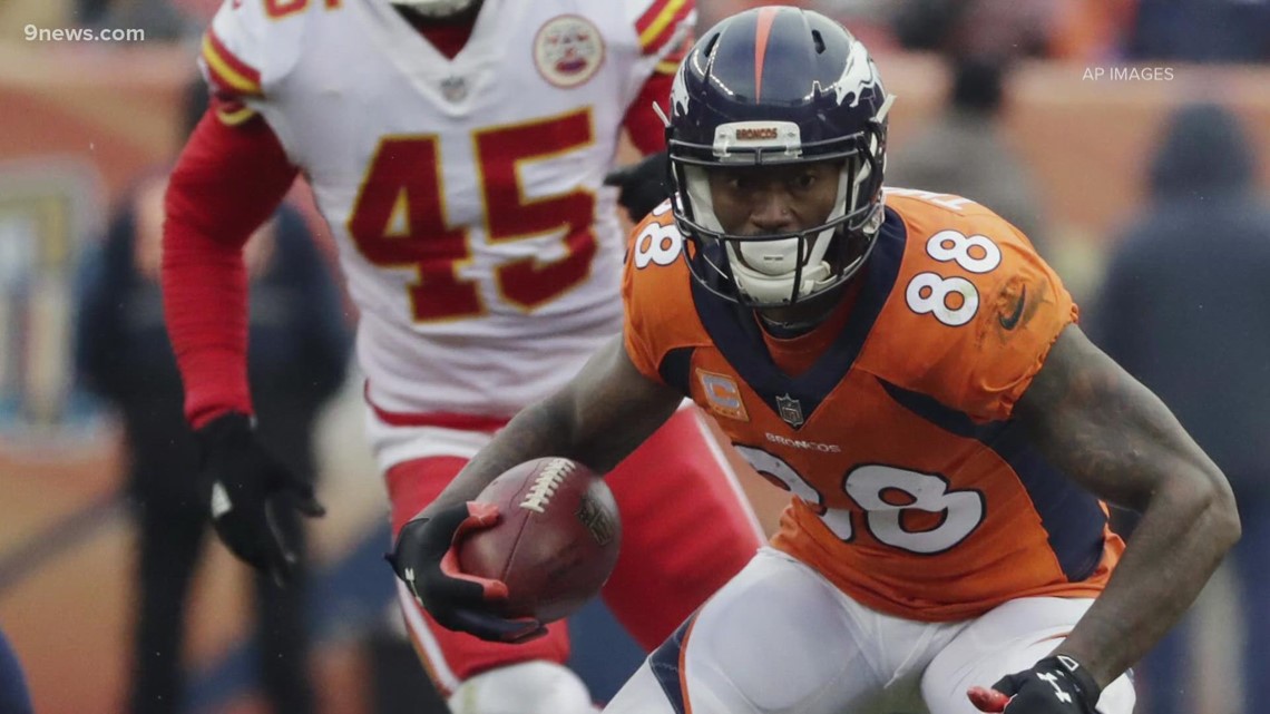 Demaryius Thomas bonded with family over their son's courage | 9news.com