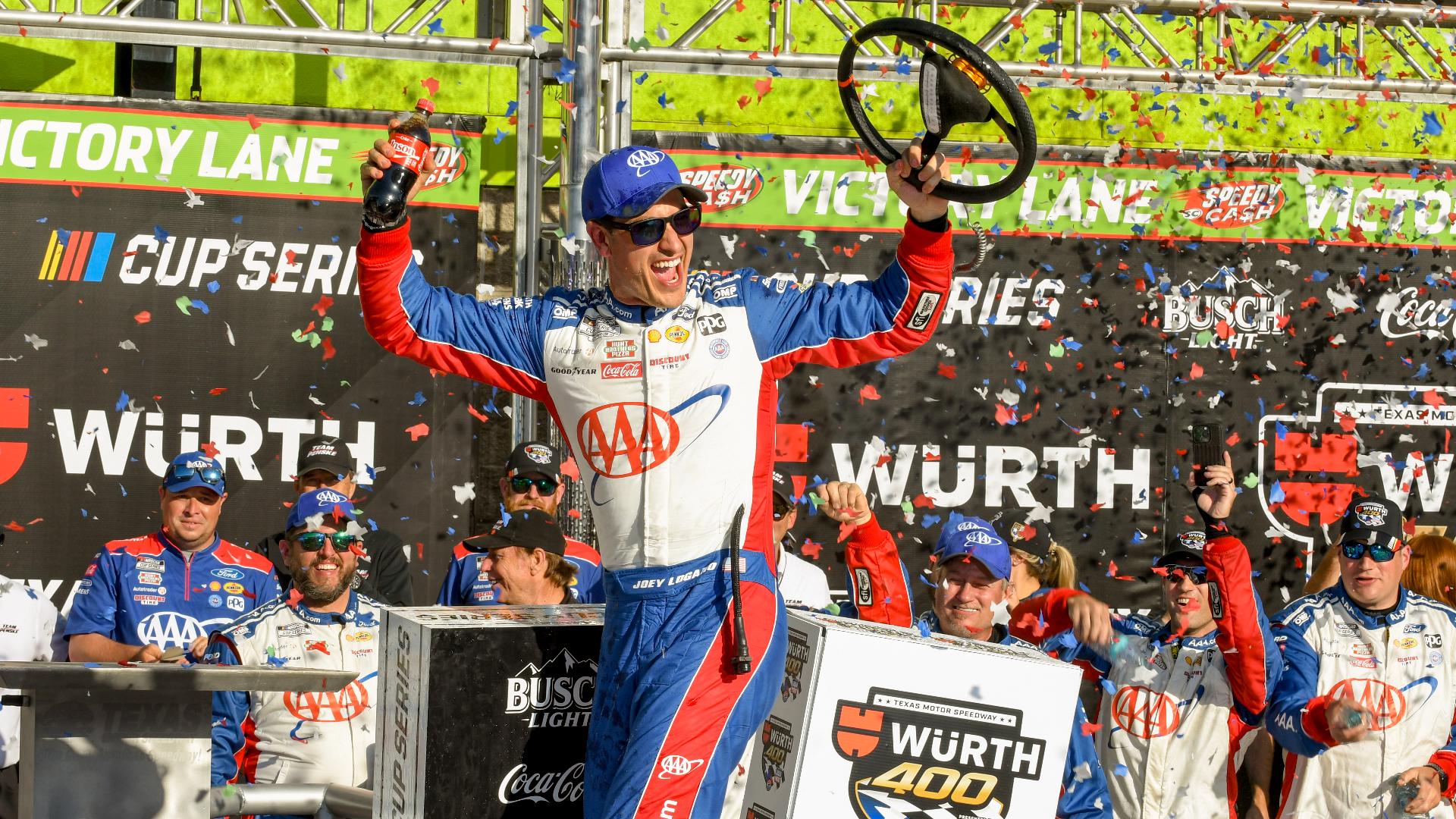 Joey Logano wins NASCAR Cup Series race at Texas Motor Speedway | 9news.com