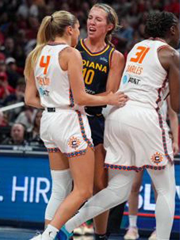Marina Mabrey's foul on Caitlin Clark upgraded to Flagrant-2 | 9news.com