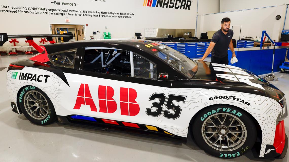 NASCAR unveils first electric racecar | 9news.com