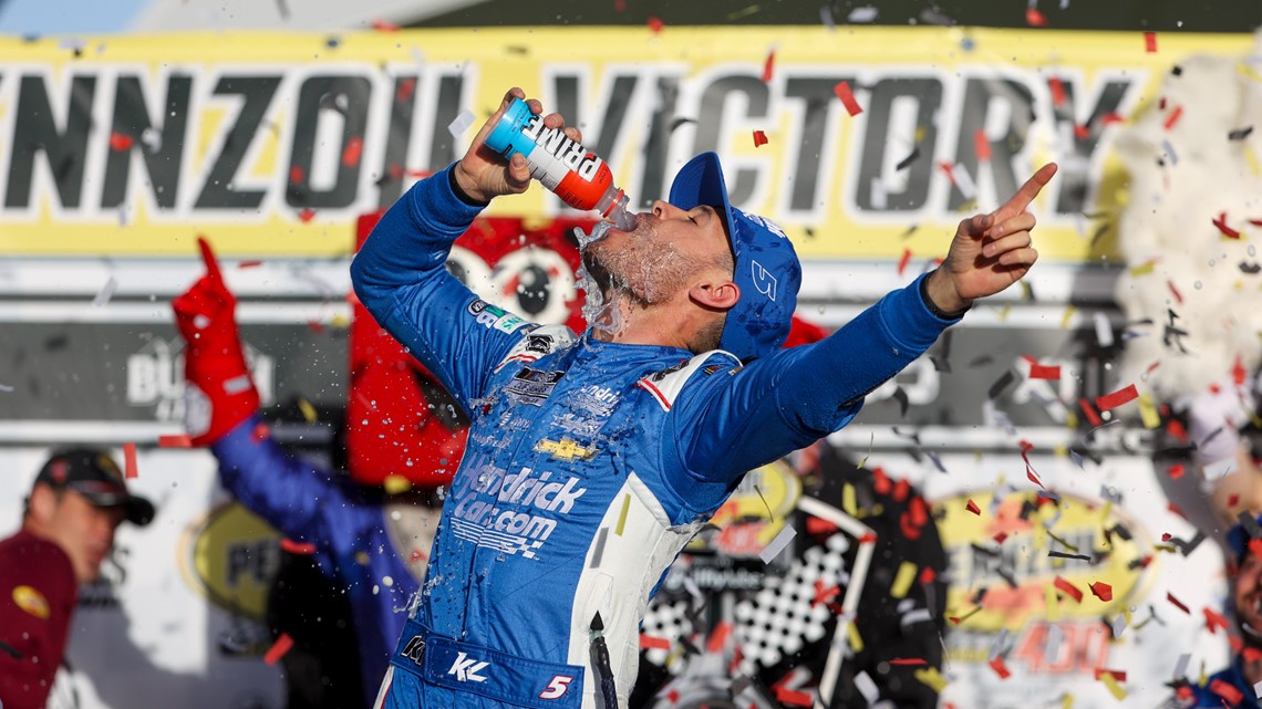 Kyle Larson wins NASCAR Cup Series race at Las Vegas | 9news.com