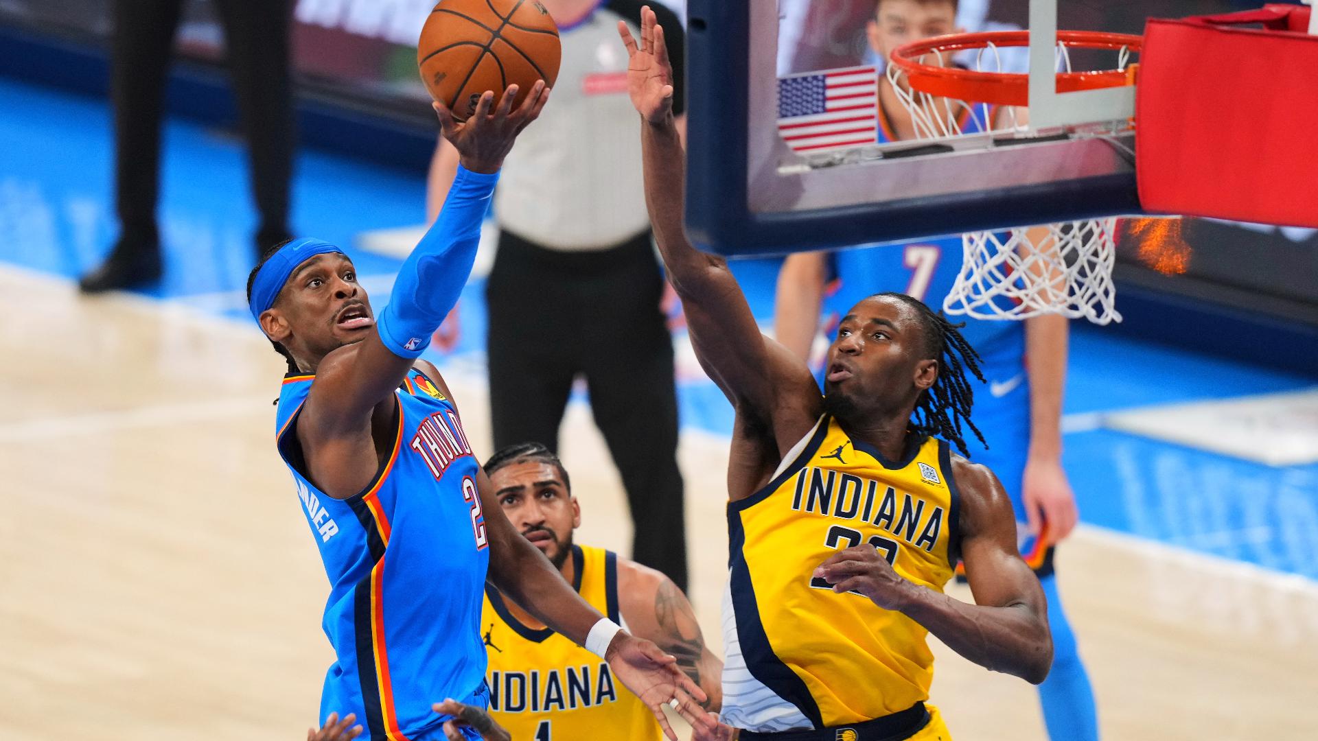Thunder beat Pacers 123-107 in Game 2 of NBA Finals | 9news.com