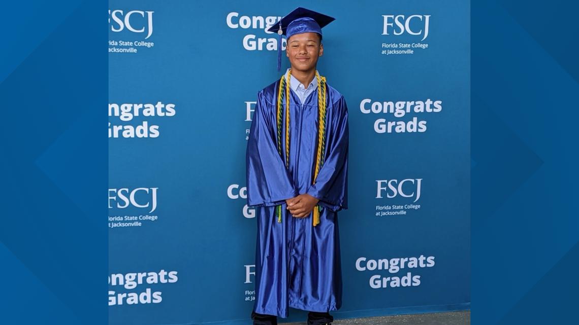 Twelve year old boy graduates from college with associate | 9news.com