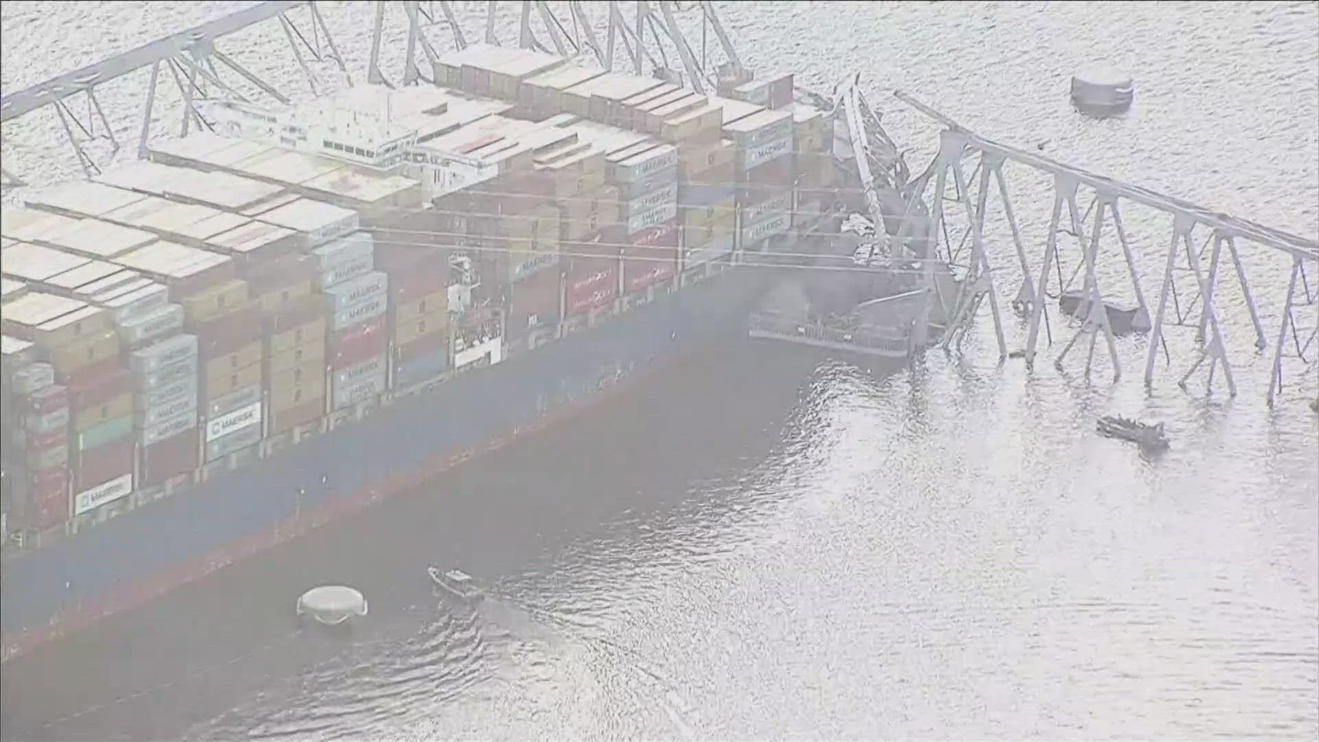 Cranes to begin removing debris from Baltimore bridge collapse | 9news.com