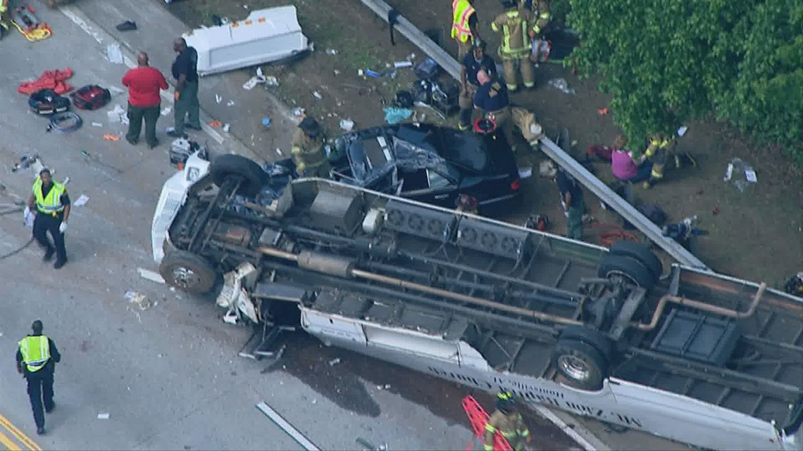1 killed, dozens injured after church bus overturns | 9news.com