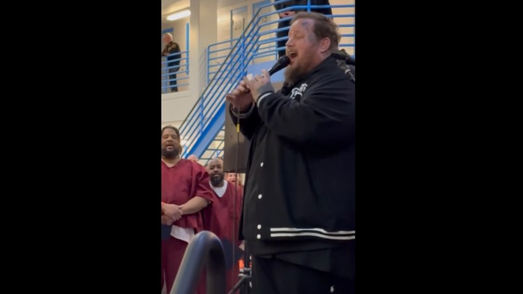 Watch Jelly Roll perform for inmates at Genesee County Jail | 9news.com