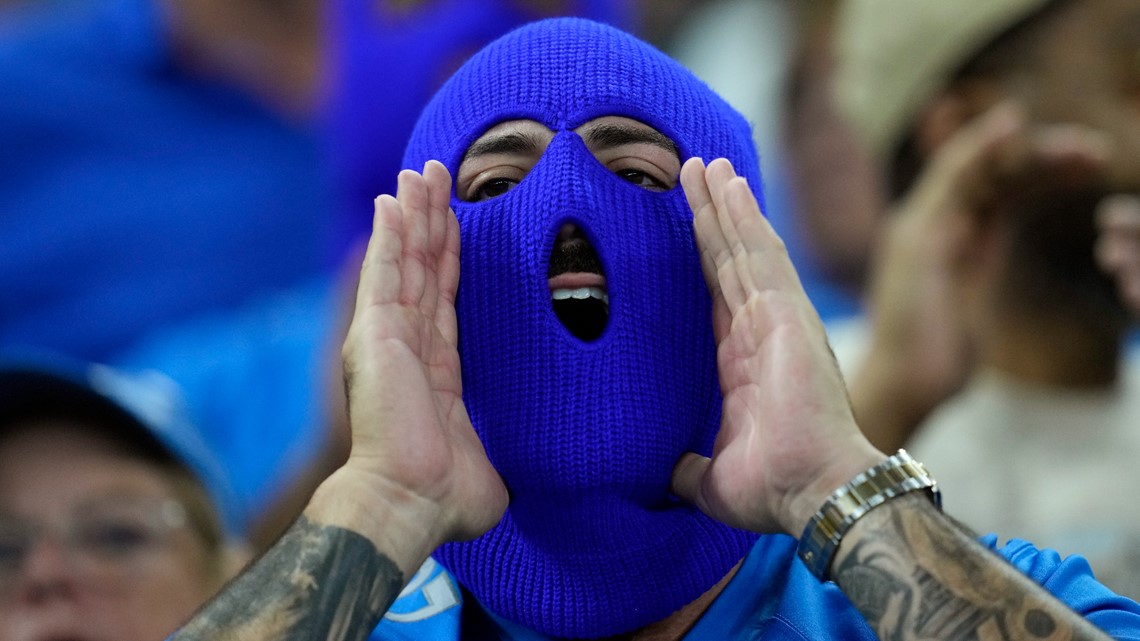 This is why Detroit Lions fans were wearing blue ski masks | 9news.com