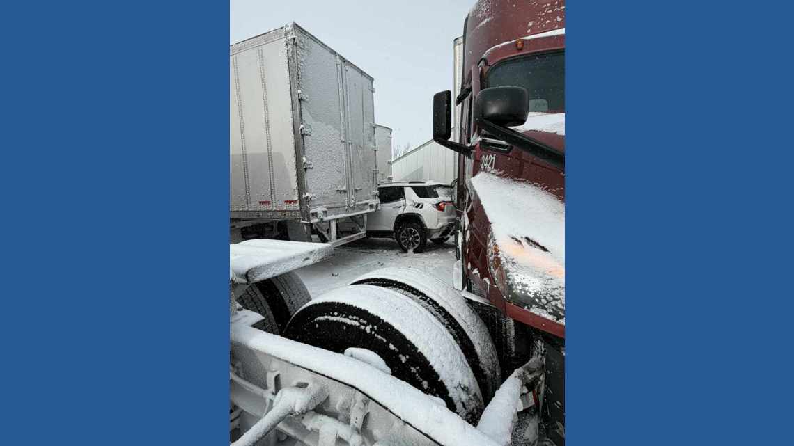 100-car pileup in Michigan traps drivers in whiteout conditions | 9news.com